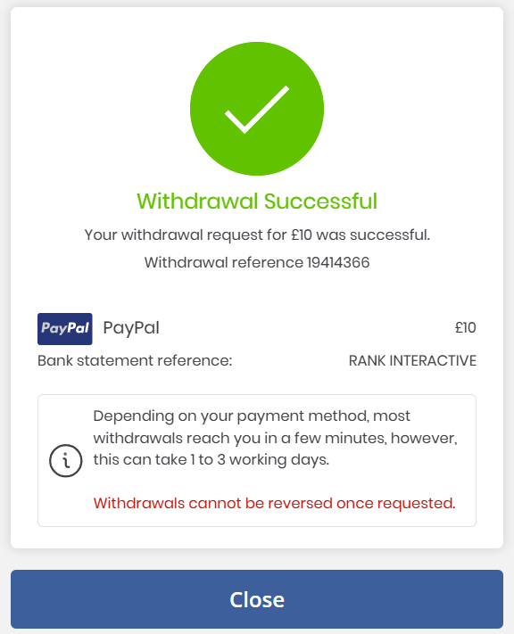 How to make a withdrawal